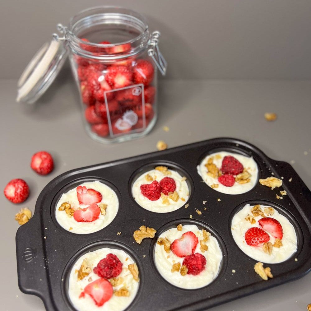 Frozen-Joghurt-Muffins: Sommerlich backen mit FRUDIST – Frudist
